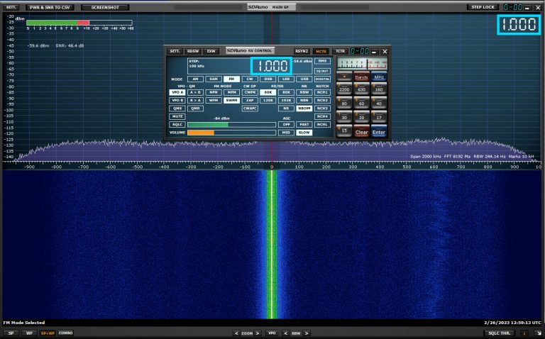 TUNING AROUND – SDRUno